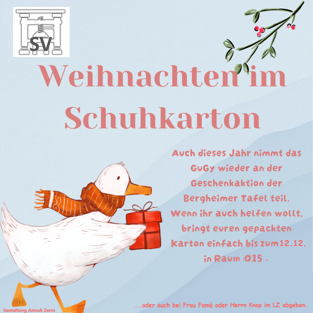 Das GuGy beteiligt sich auch in diesem Jahr wieder an der Aktion ...